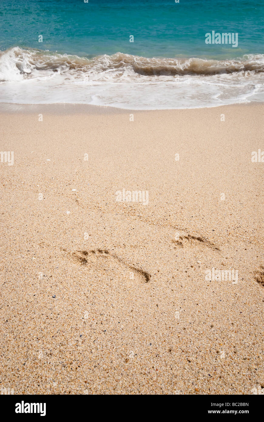 Footsteps beach uk hi-res stock photography and images - Alamy