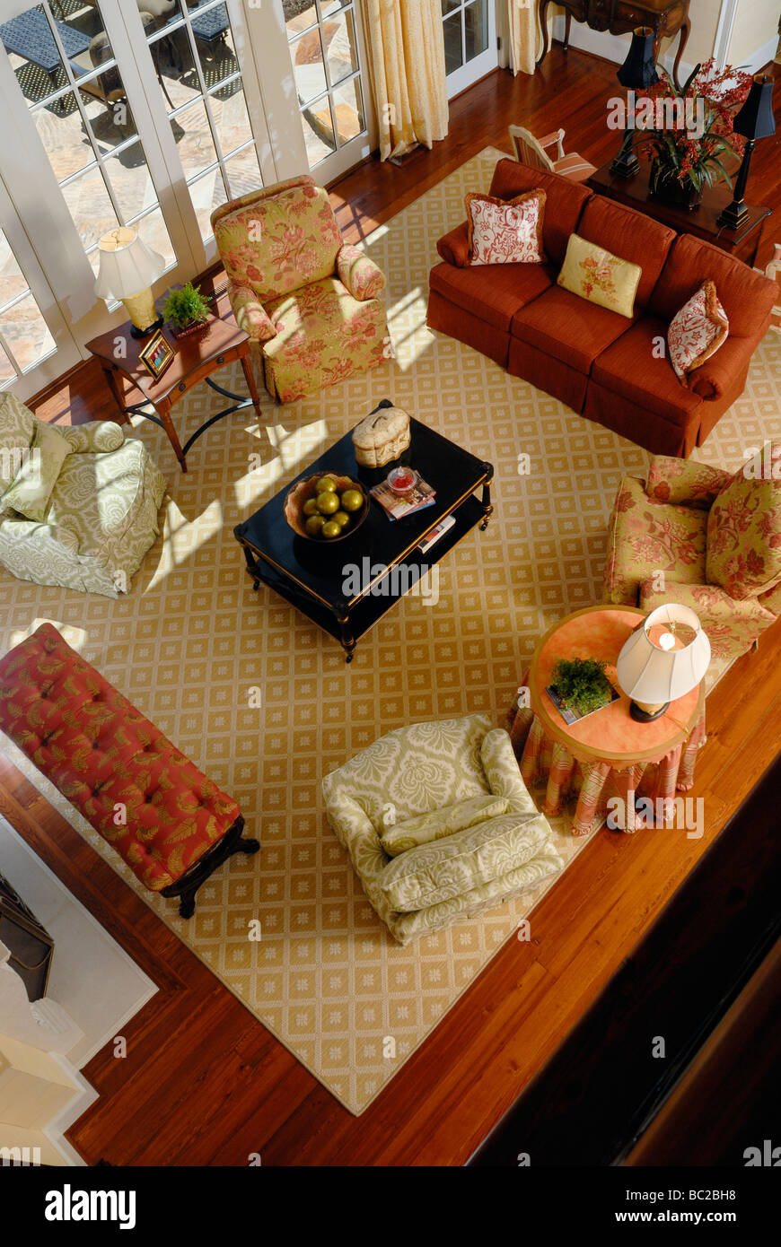 overhead living room from above Stock Photo - Alamy