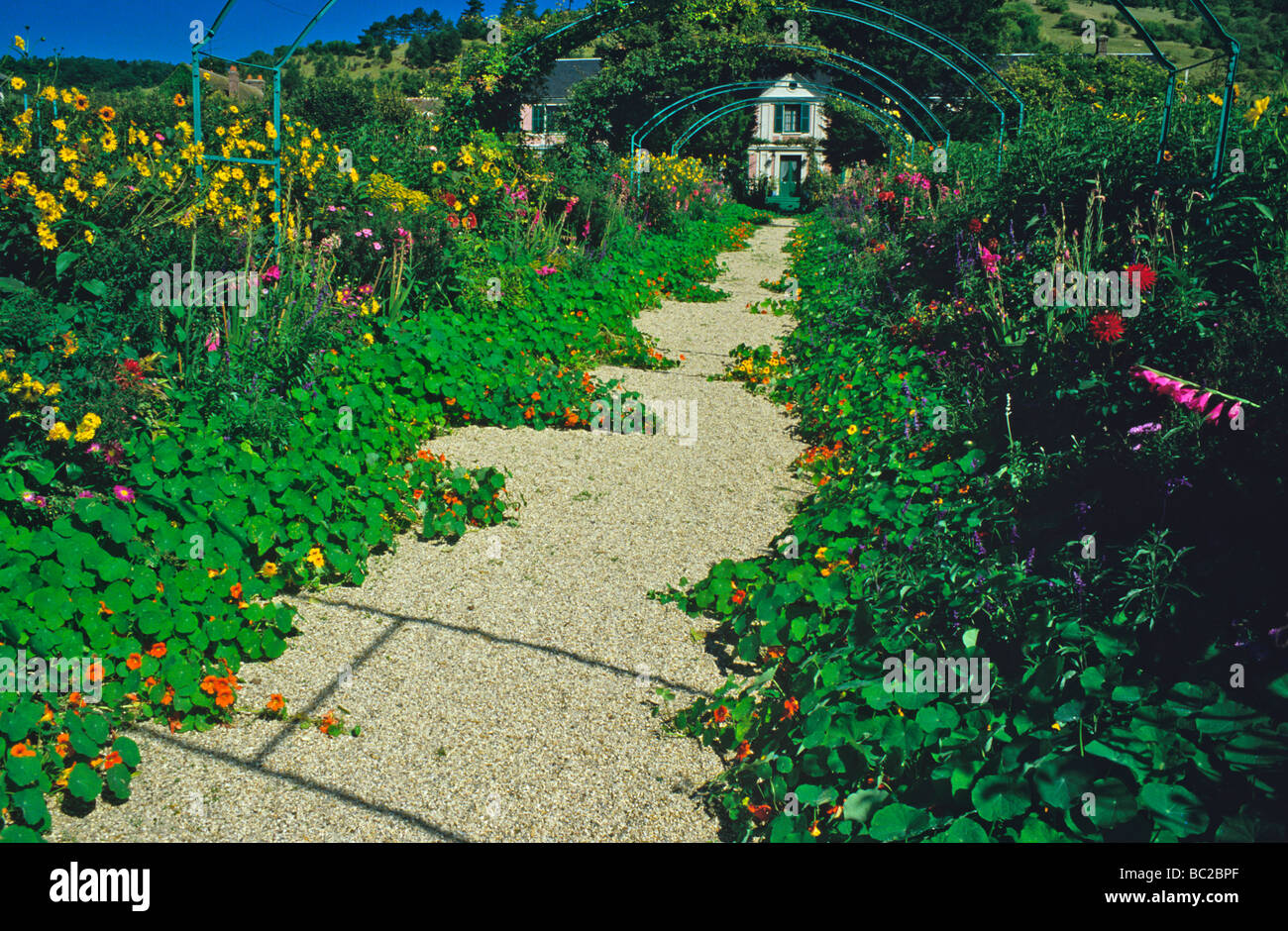 Claude Monet's garden at Giverny in France Stock Photo - Alamy
