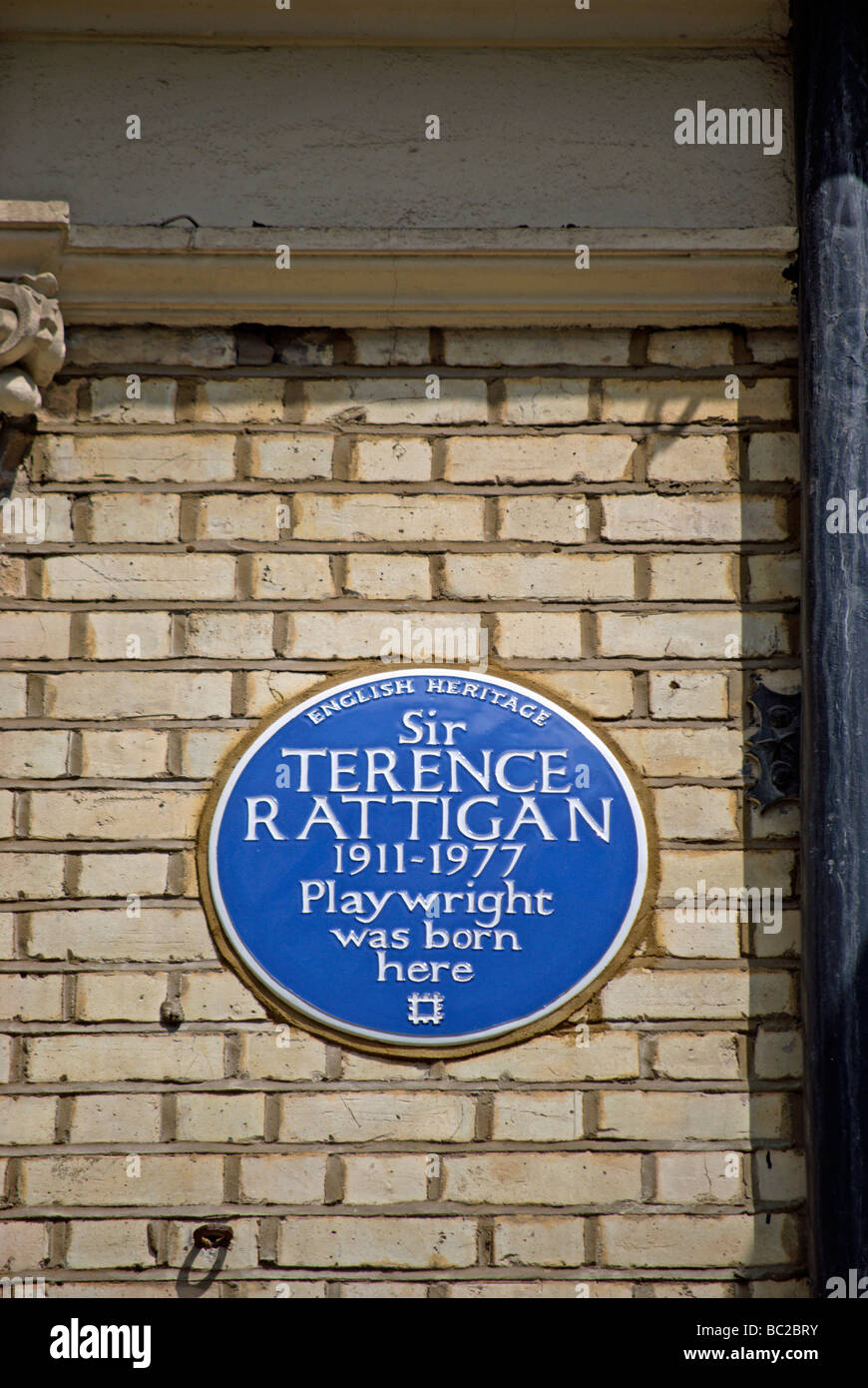 english heritage blue plaque marking the birthplace of playwright sir ...