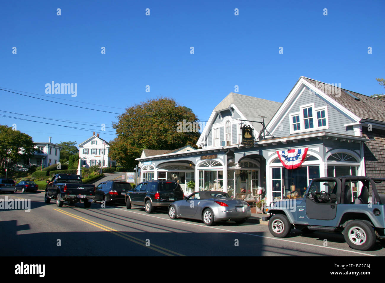 New England Village of Chatham Cape Cod Massachusetts USA Stock Photo ...