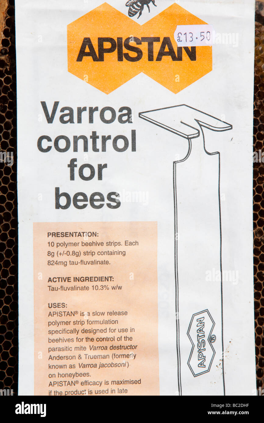 Apistan being used to combat the Vaoa mite in hives in Cockermouth ...