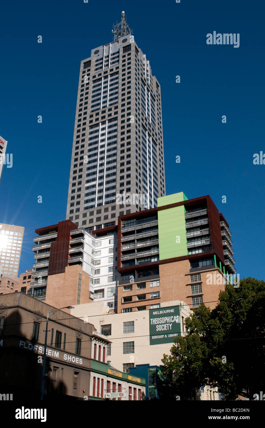 Bourke Street architecture, Melbourne, Victoria, Australia Stock Photo ...
