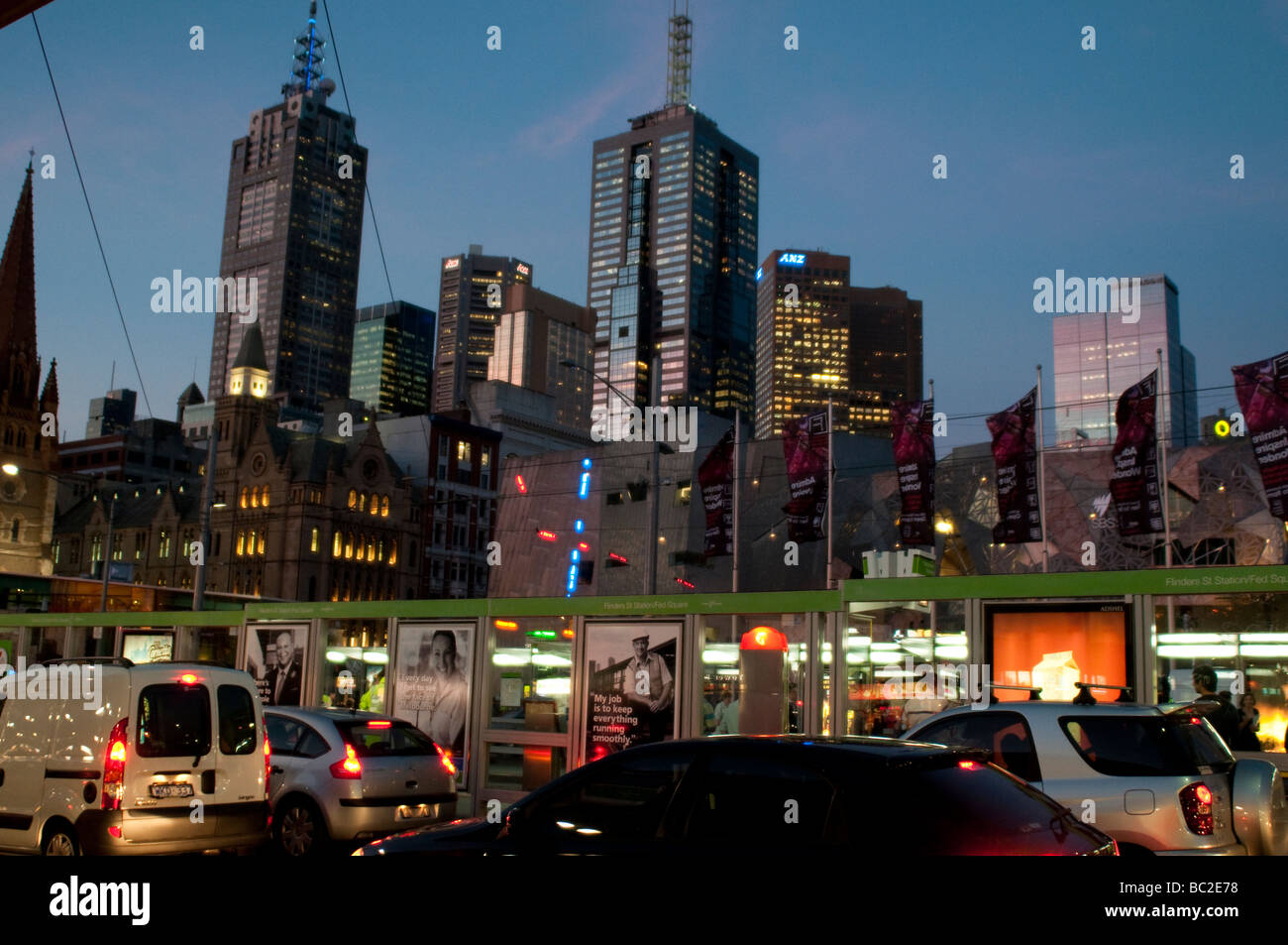 City skyline at night, Melbourne Victoria Australia Stock Photo - Alamy