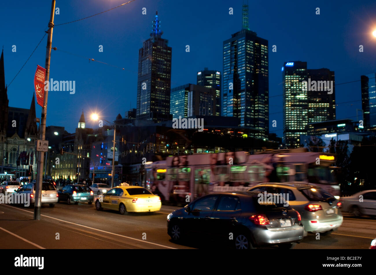 City skyline at night, Melbourne Victoria Australia Stock Photo - Alamy