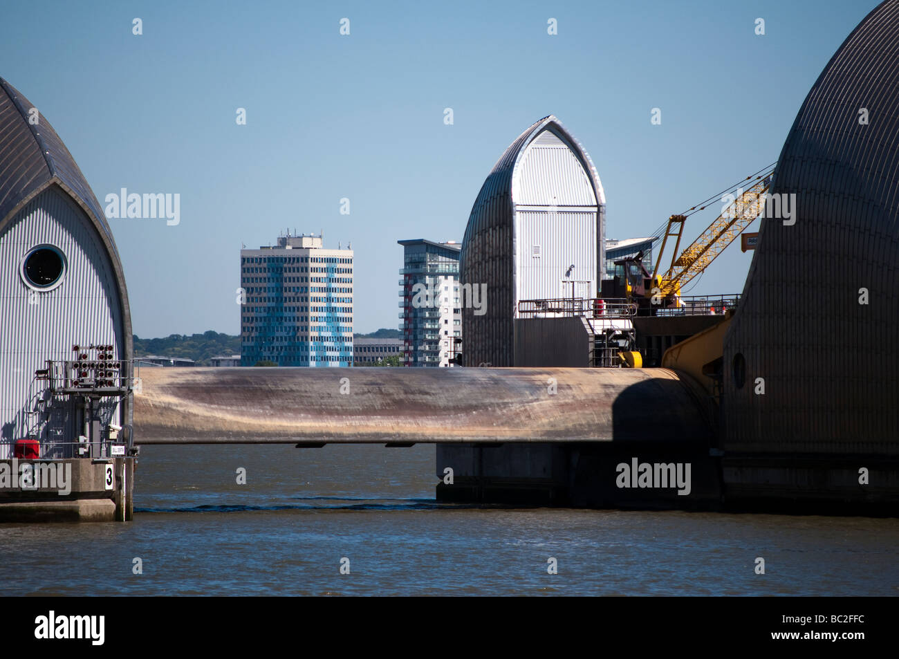 Thames Barrier Maintenance Stock Photo - Alamy