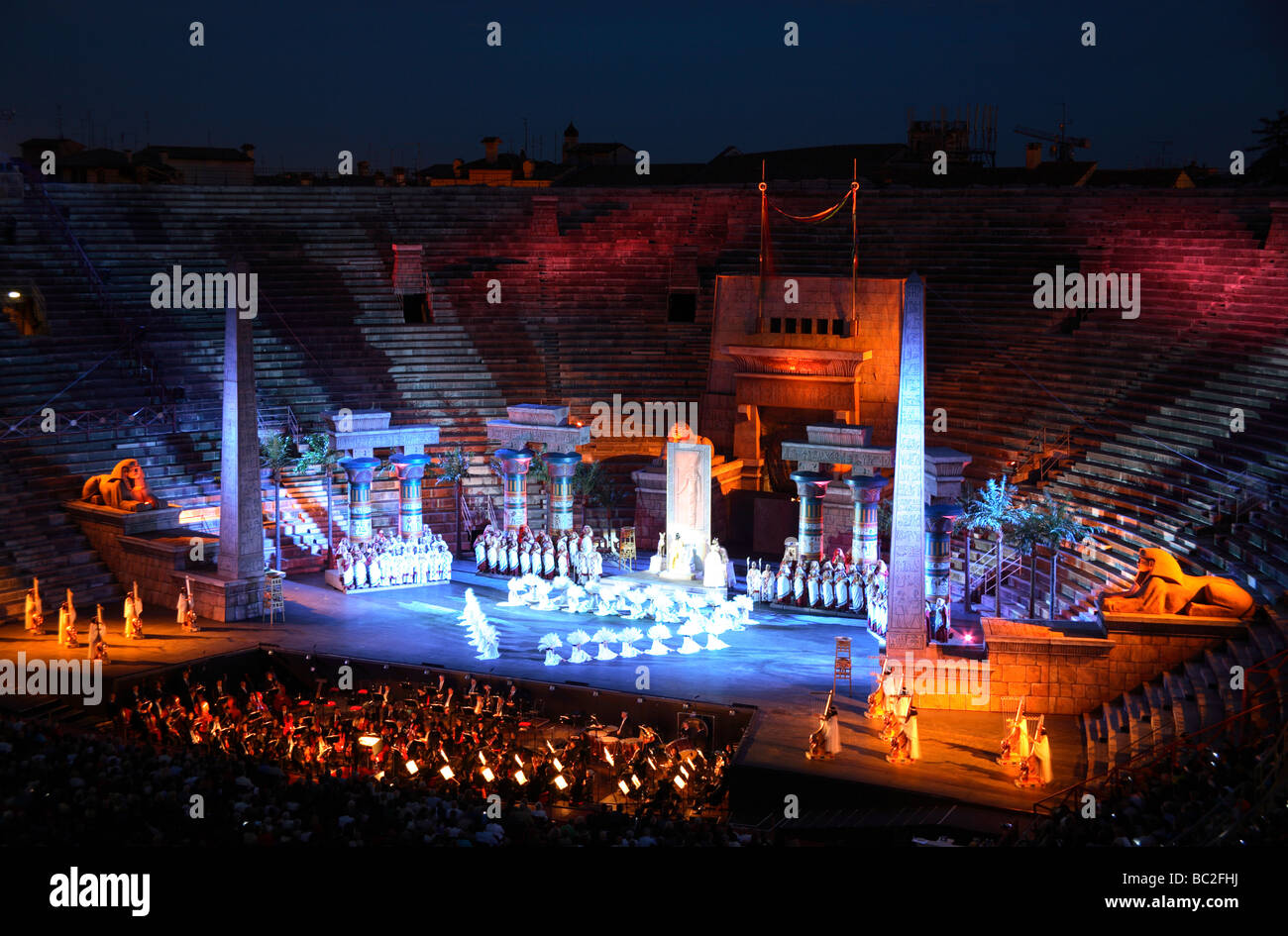 Italy Verona Aida Giuseppe Verdi Stock Photos & Italy Verona Aida ...
