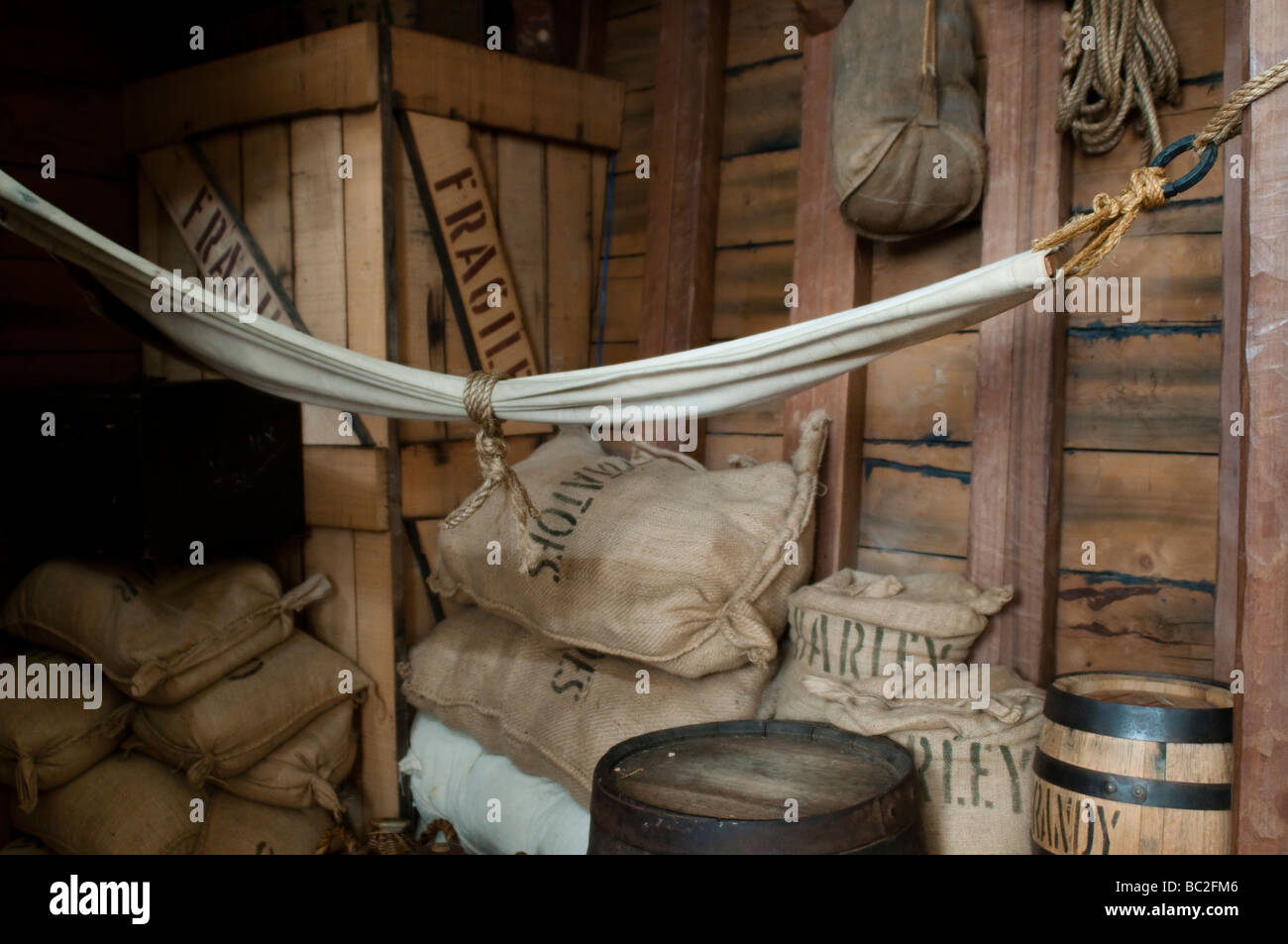Model storage room on an immigrant ship, Immigration Museum, Melbourne ...