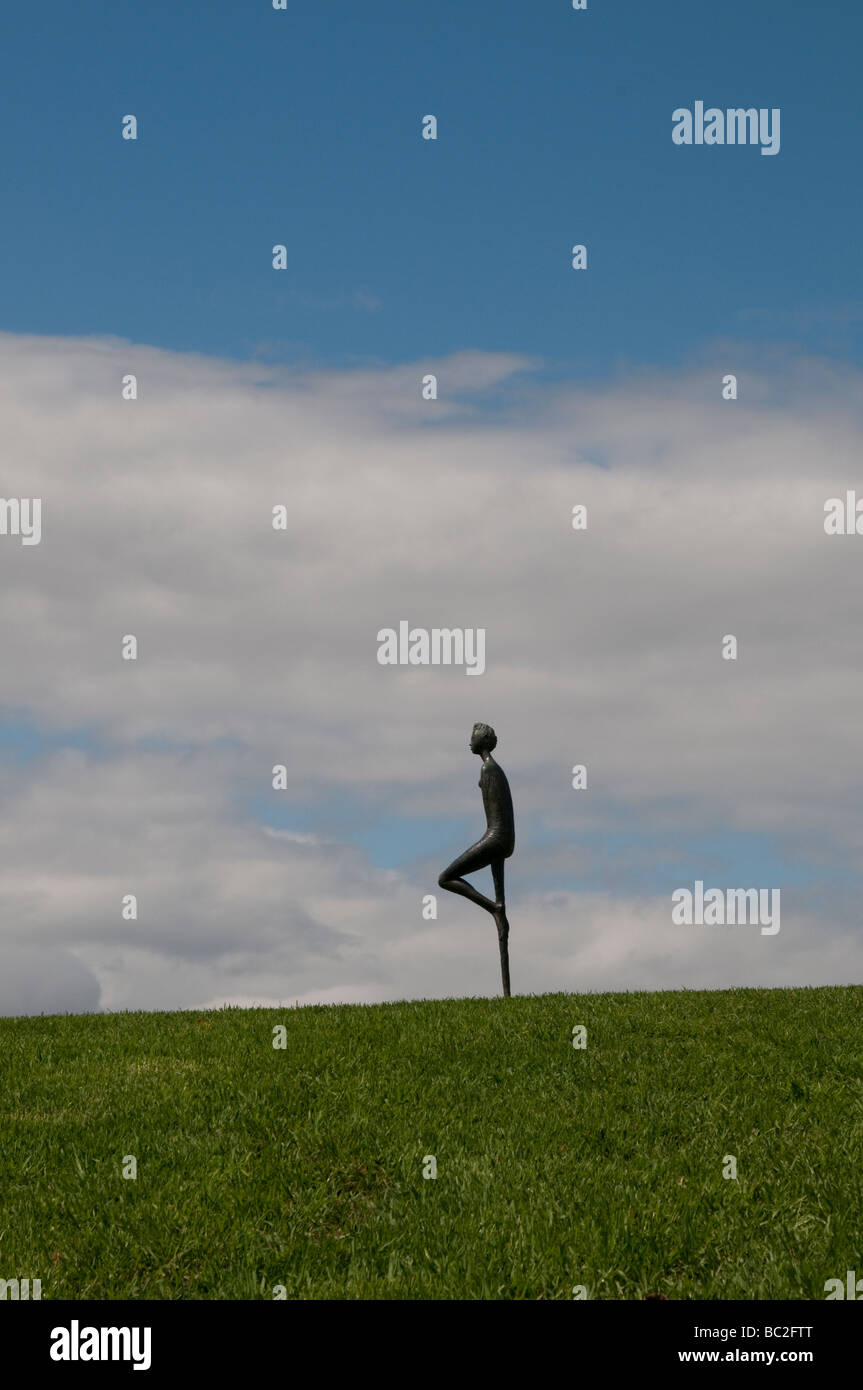 Kings Domain park, Statue, Melbourne, Victoria, Australia Stock Photo ...