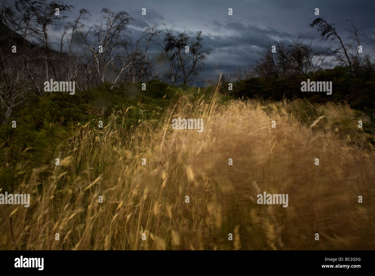 Heavy rain clouds hang over the Remarkables in Queenstown, South Island ...