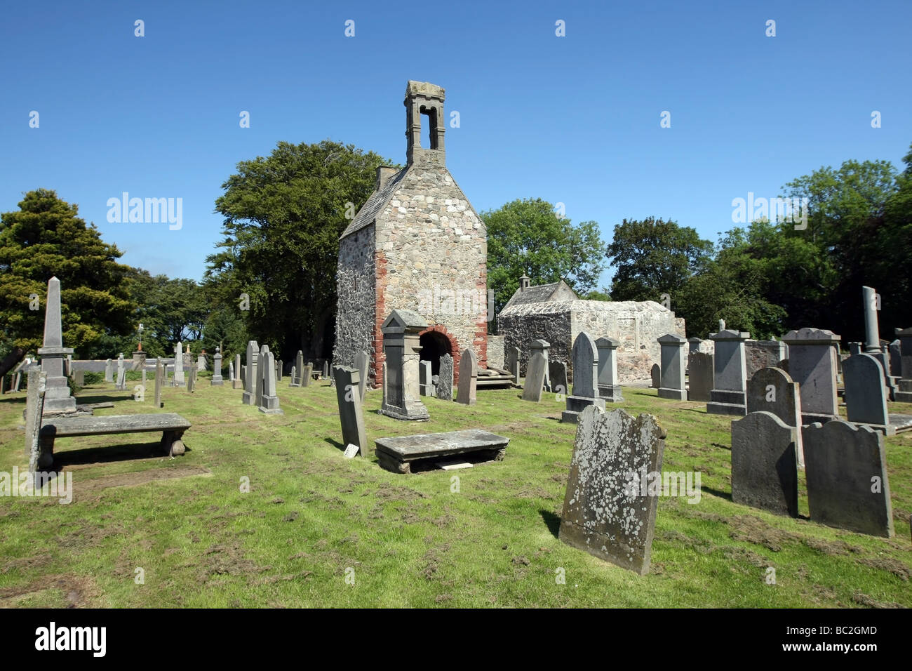 The old church in the centre of the tiny picturesque village of Fordyce ...