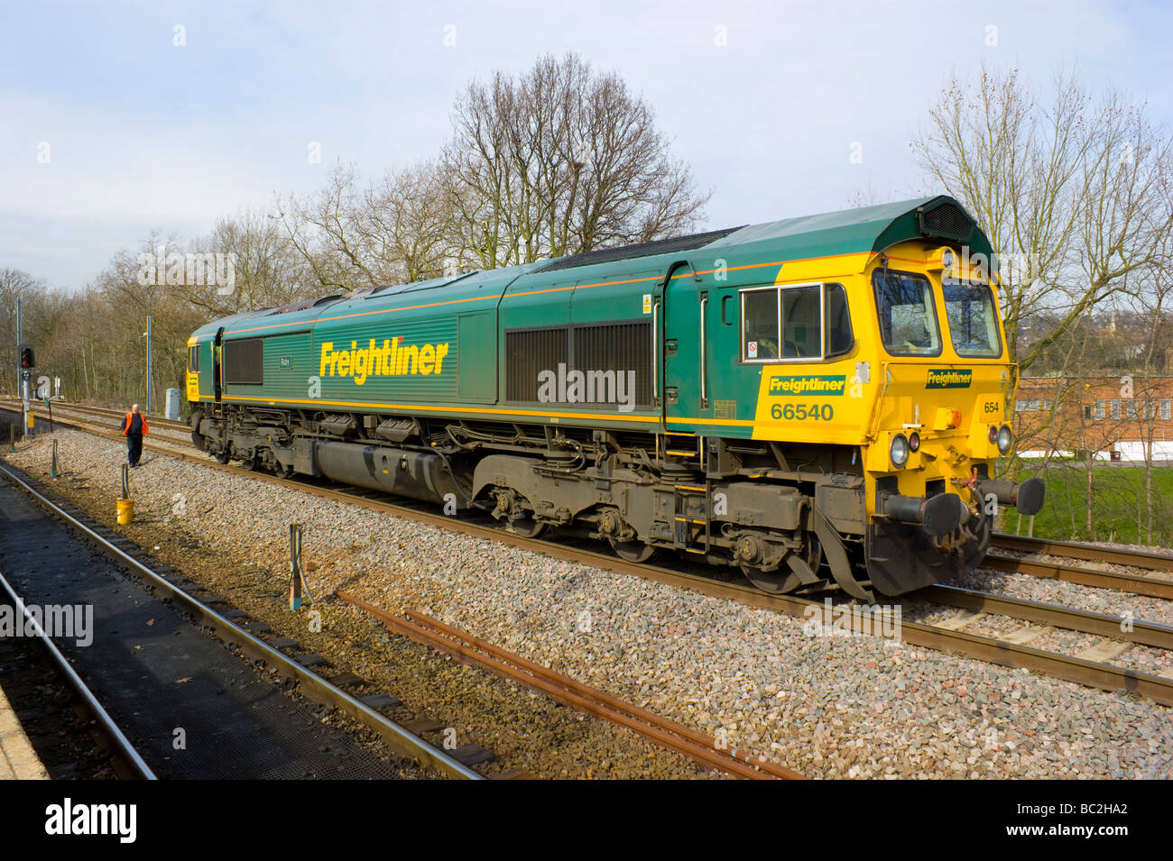 Freight engine on London's overground service, seen here at Gospel Oak ...
