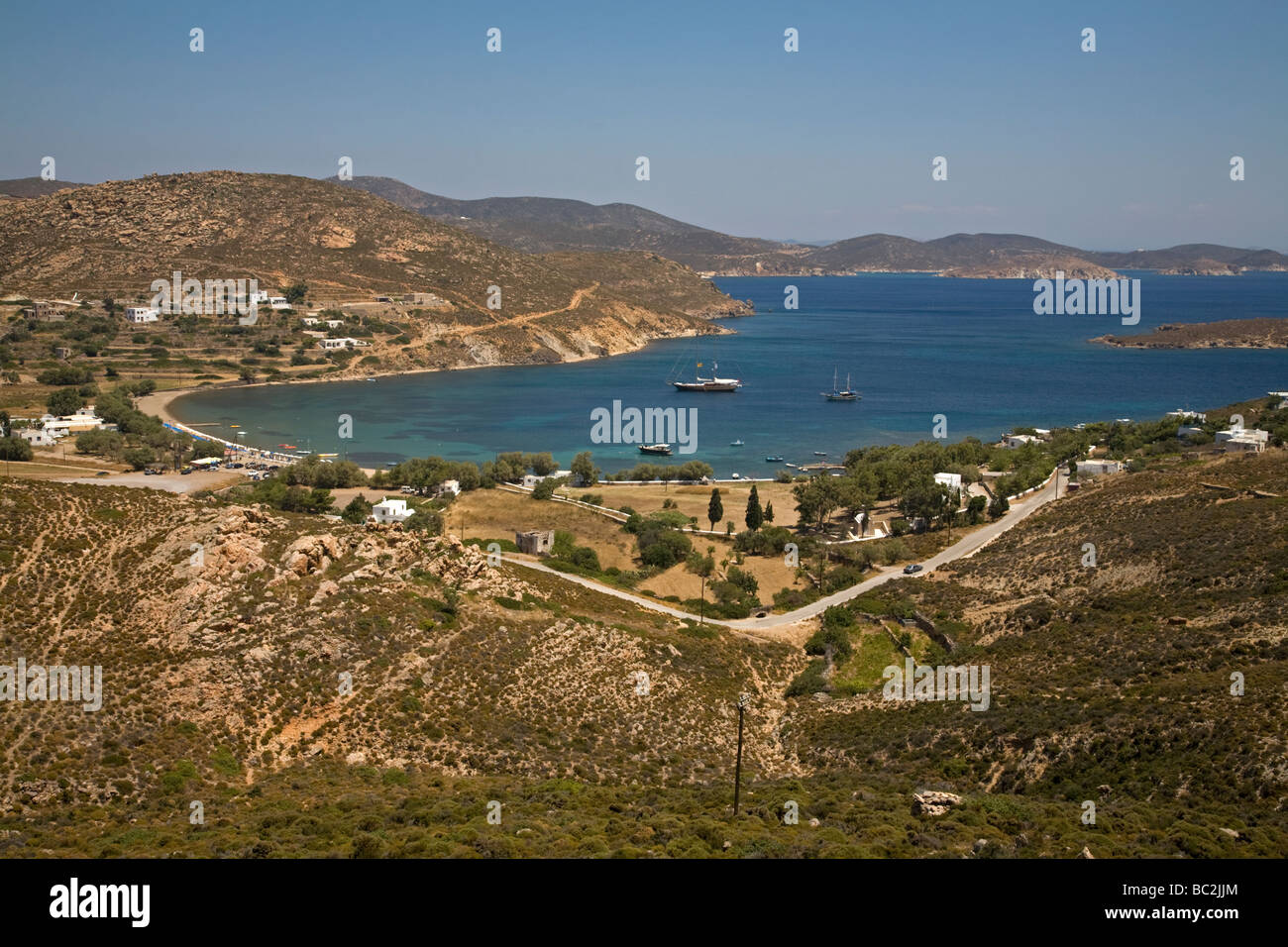 Landscape from Hora Patmos Greece Stock Photo - Alamy
