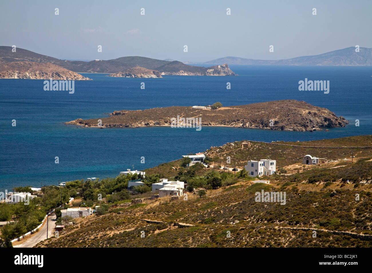 Landscape from Hora Patmos Greece Stock Photo - Alamy