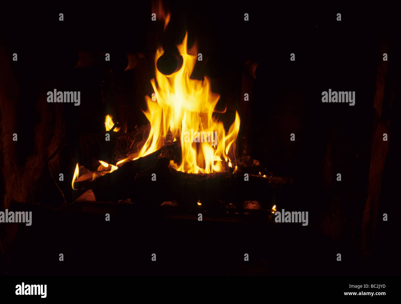 flame fire burn hot heat Stock Photo - Alamy
