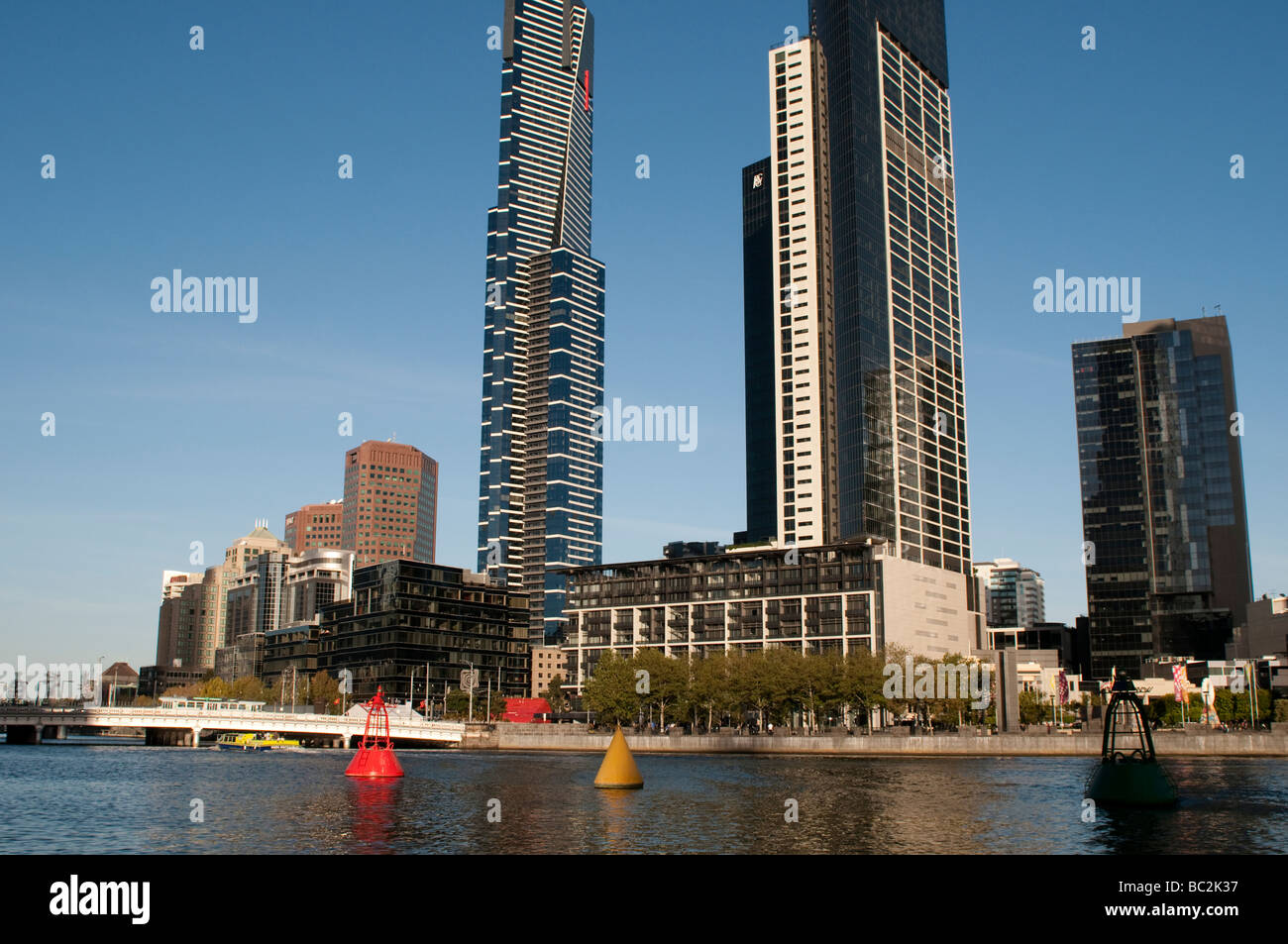Southbank high rise buildings, Melbourne, Victoria, Australia Stock ...