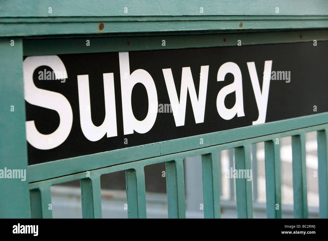 Subway sign in New York City Stock Photo - Alamy
