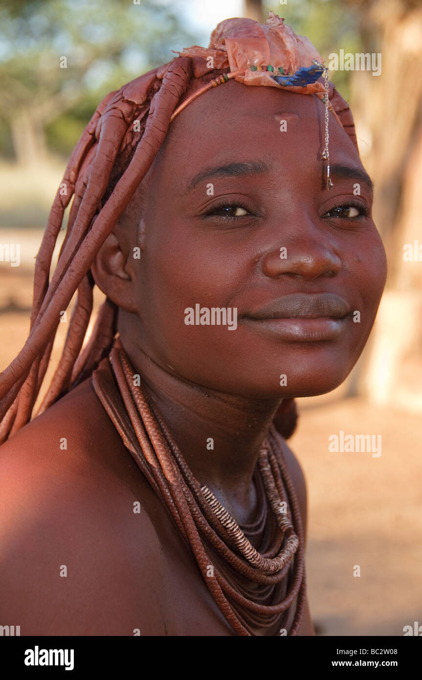 Himba woman in northern Namibia Stock Photo - Alamy