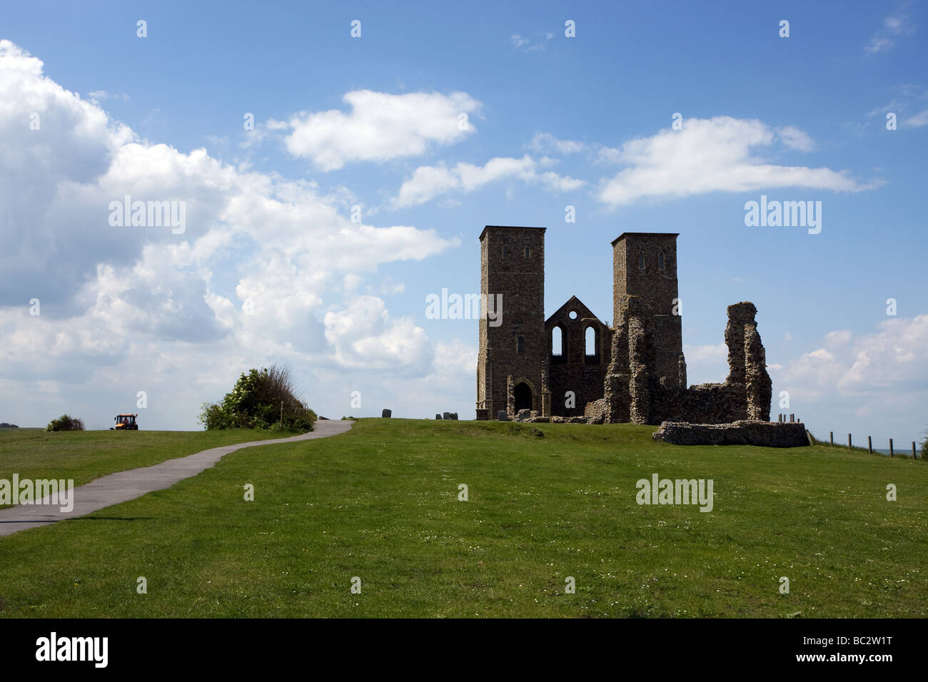 Reculver and its Tower Stock Photo - Alamy
