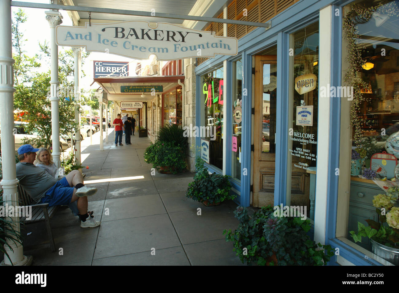 Fredericksburg, Texas, TX, Hill Country Stock Photo - Alamy