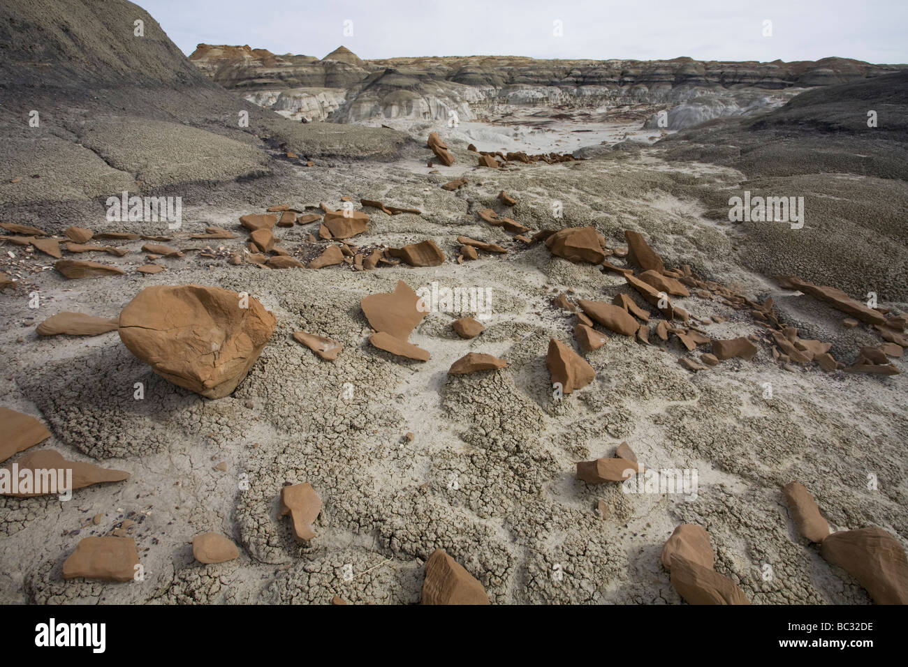The Bisti Badlands Wilderness in northwestern New Mexico Stock Photo ...