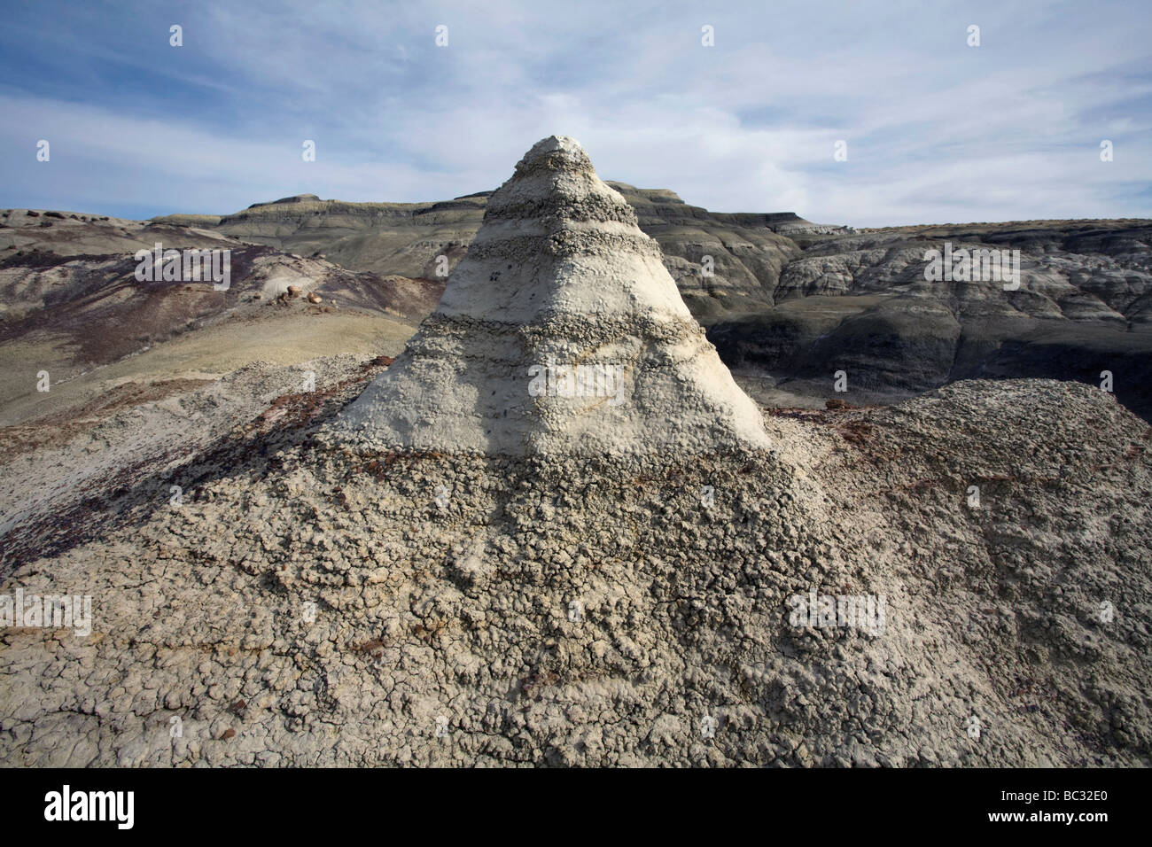 Formation in the Bisti Badlands Wilderness in northwestern New Mexico ...