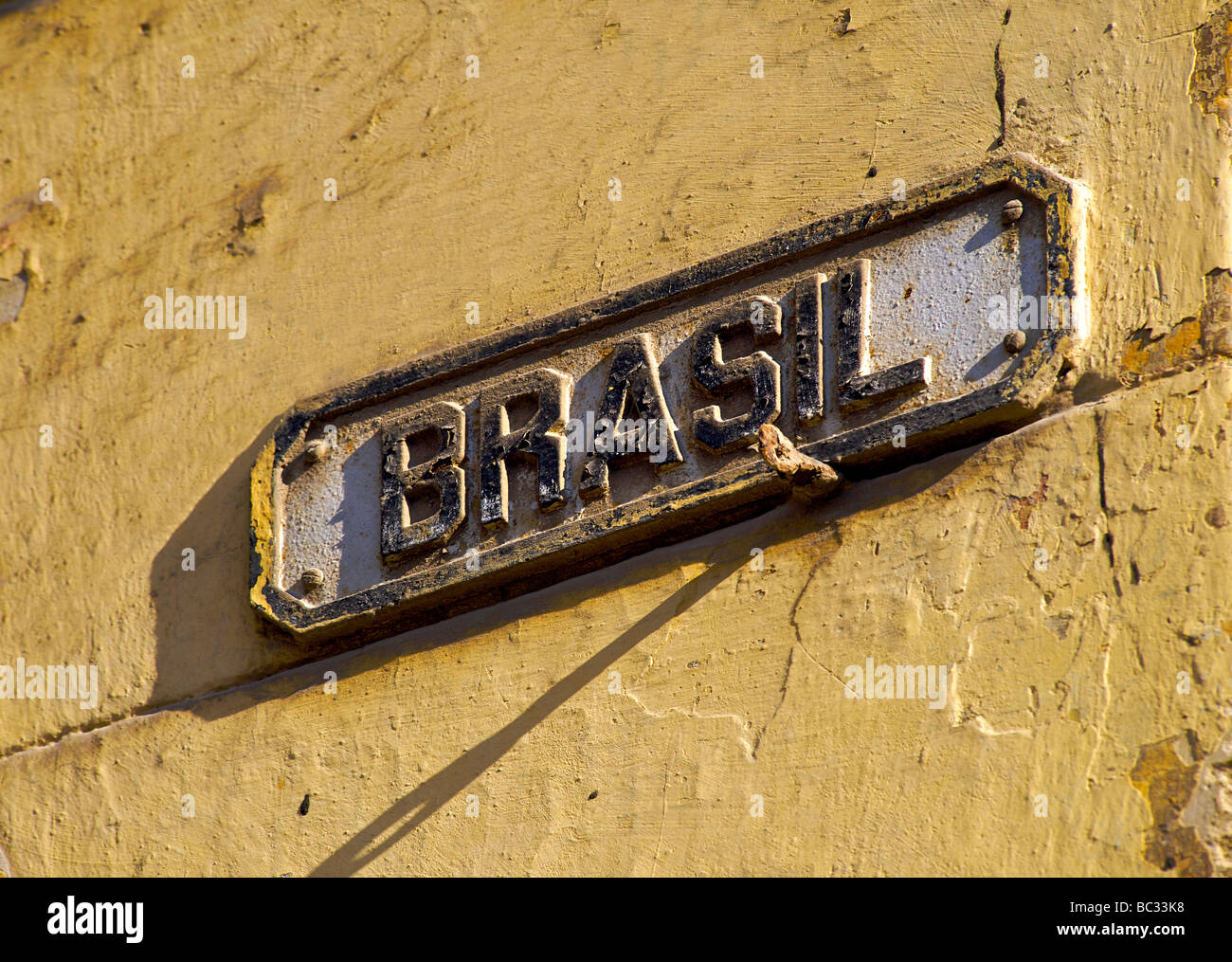 BRASIL, street sign in Habana Vieja, Cuba Stock Photo - Alamy