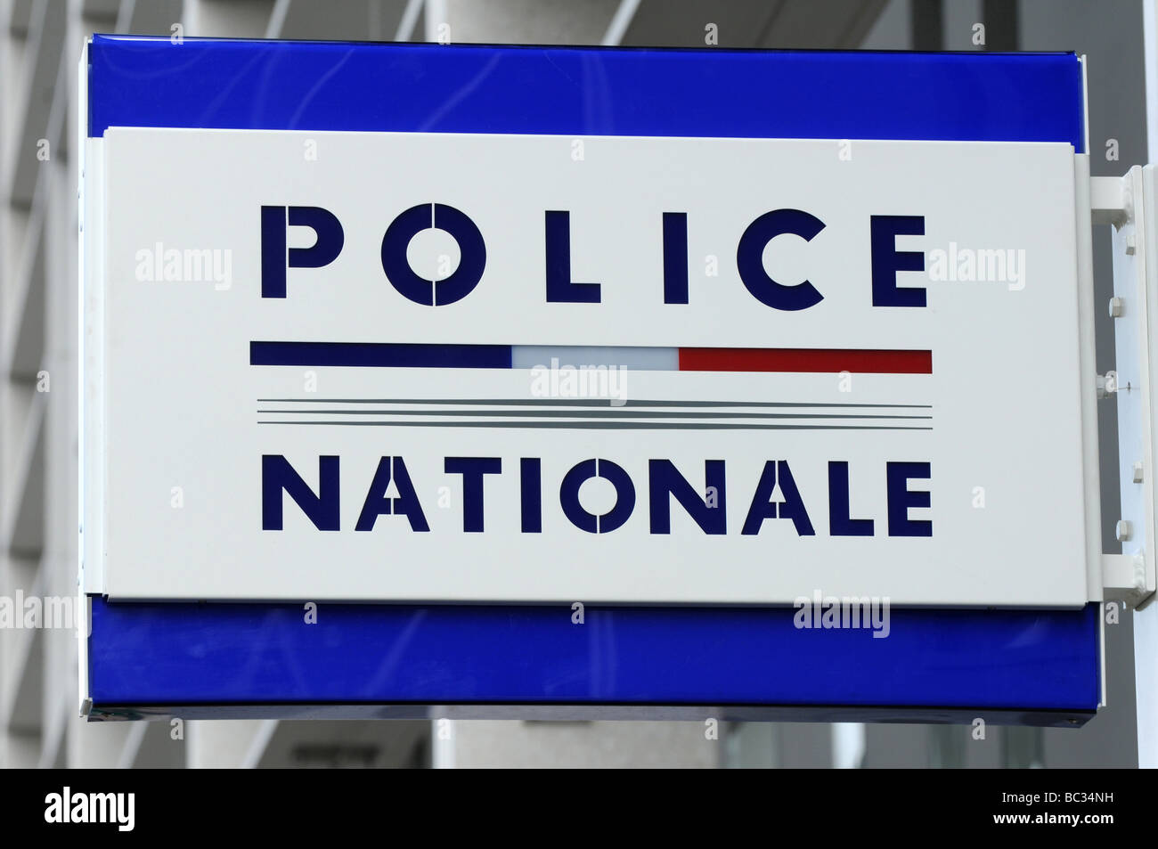 Sign: National police force Stock Photo - Alamy