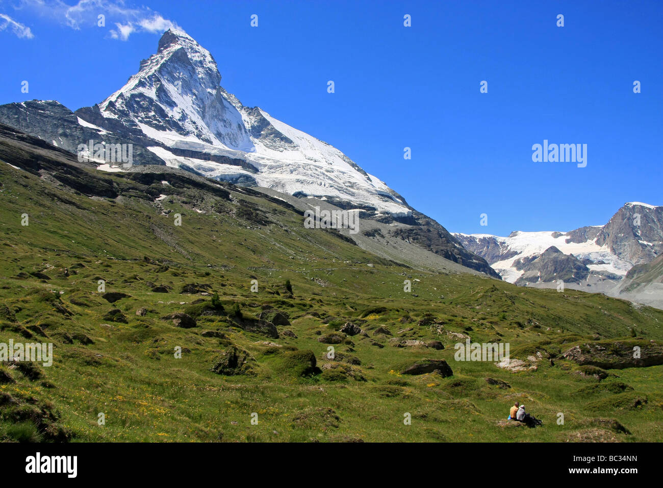 Switzerland; Canton of Valais: The Mount Cervin Stock Photo - Alamy