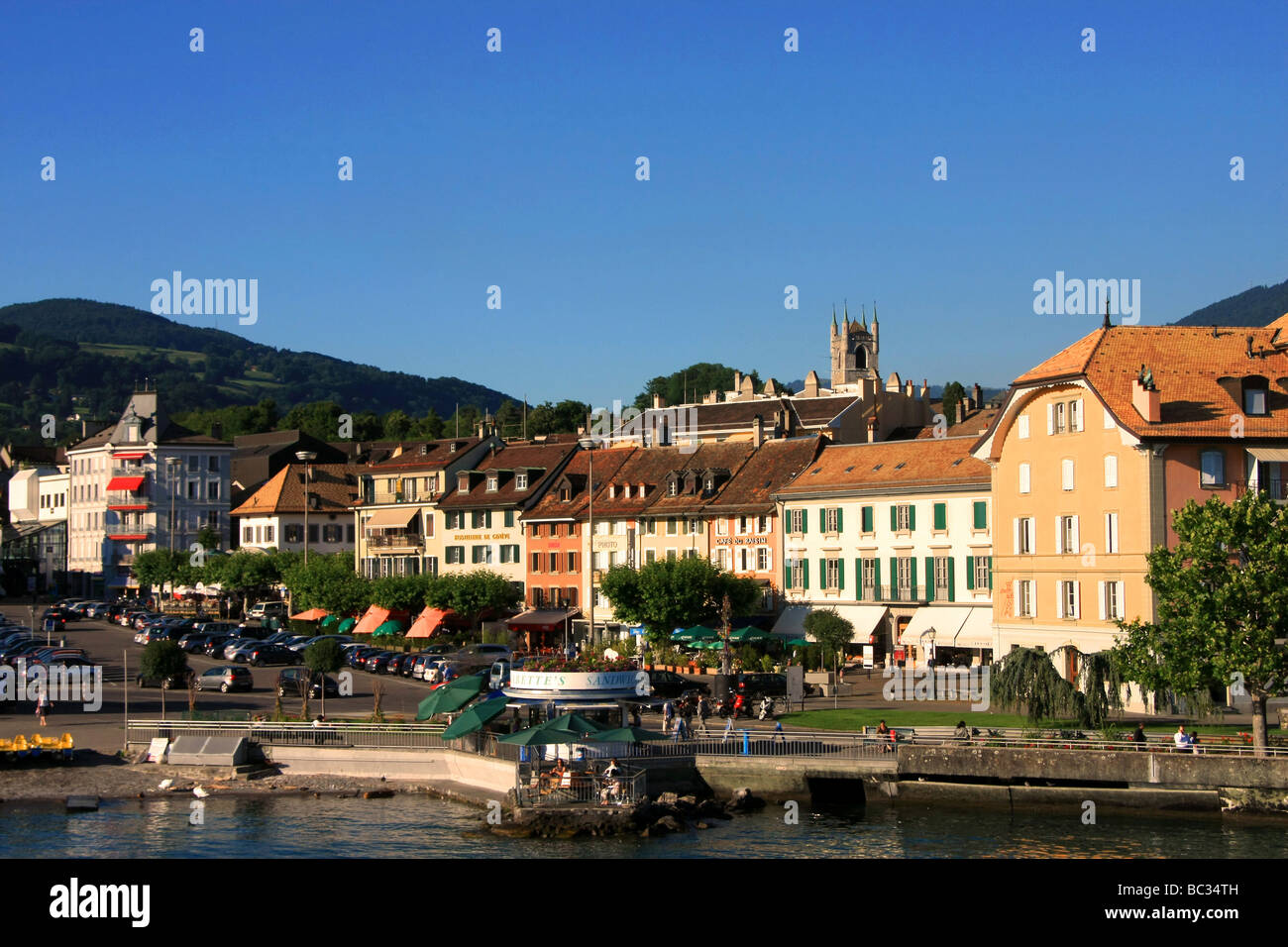 Switzerland; Canton of Vaud: Vevey Stock Photo - Alamy