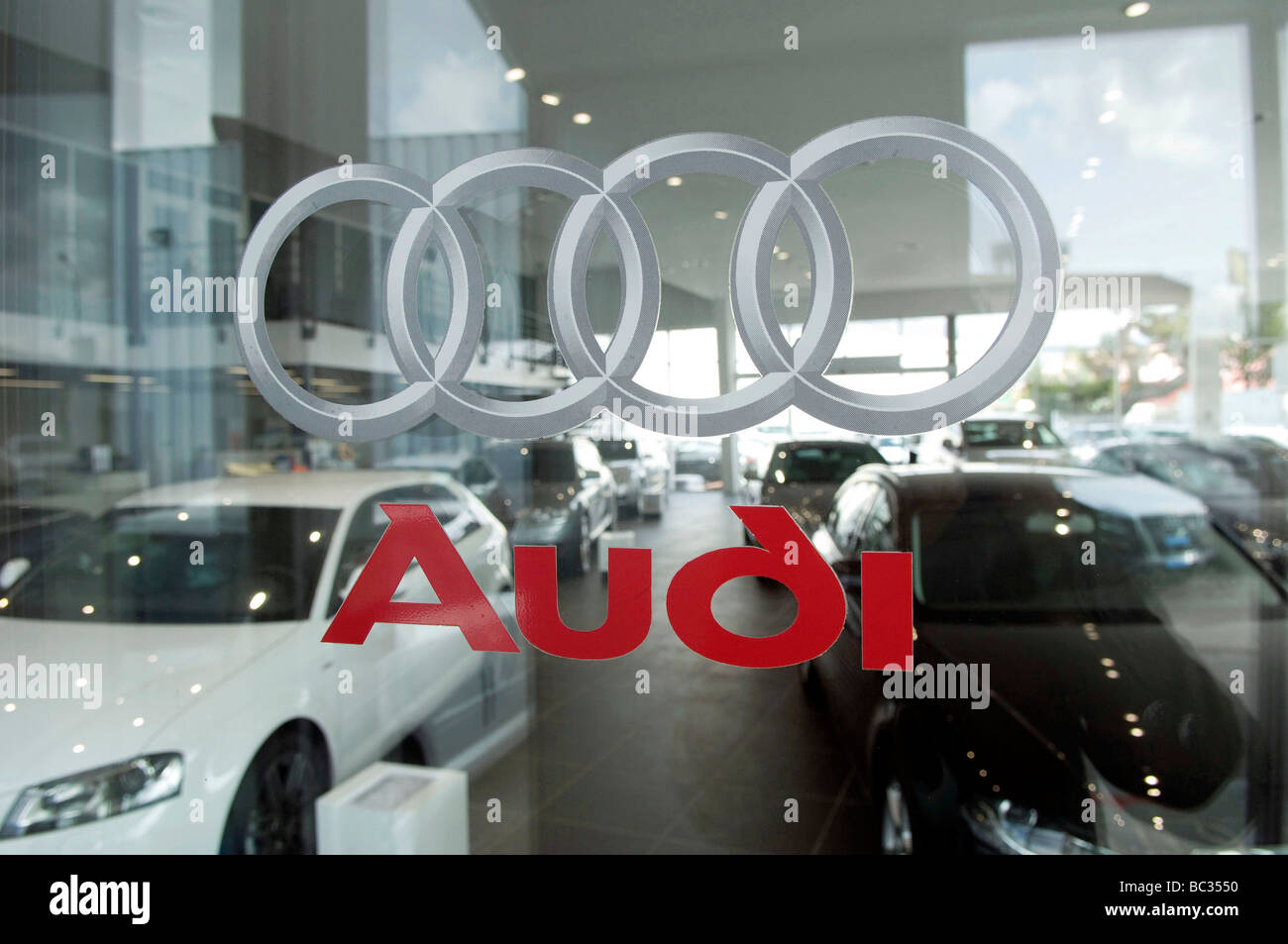 Audi car dealer Stock Photo - Alamy
