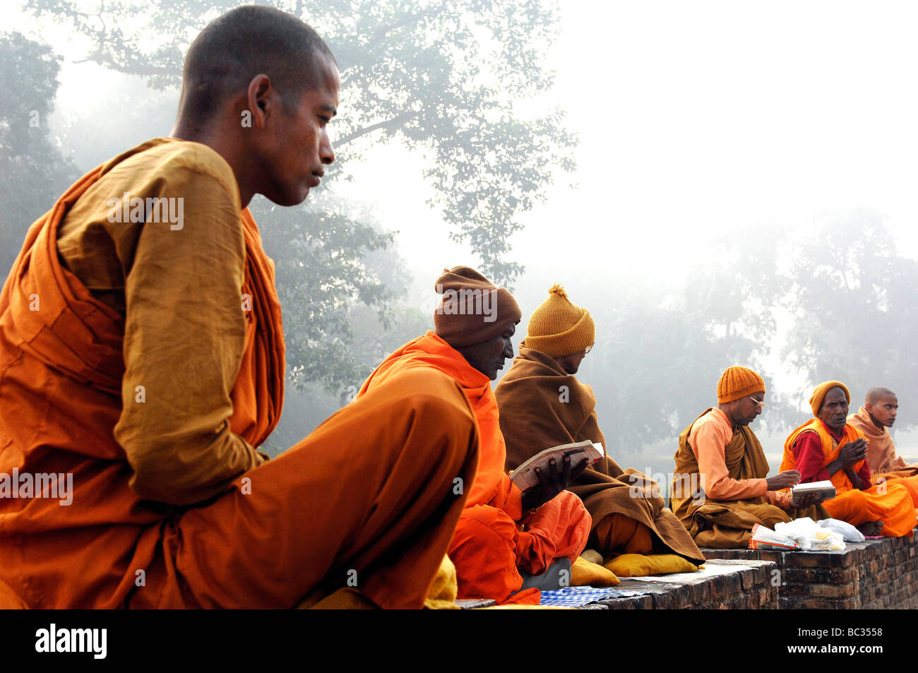 India : Indian Buddhist monks Stock Photo - Alamy