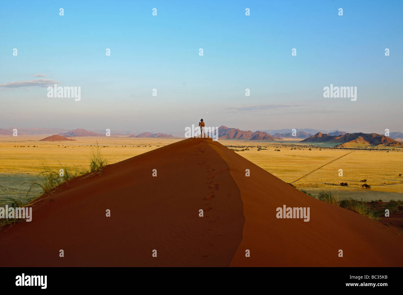 the beautiful sand dune landscape of Sossusvlei National Park in Nambia ...