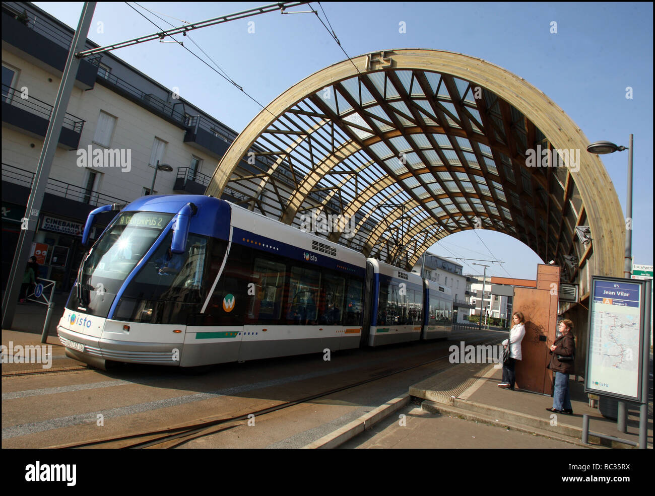 Caen (14): Tram Stock Photo - Alamy