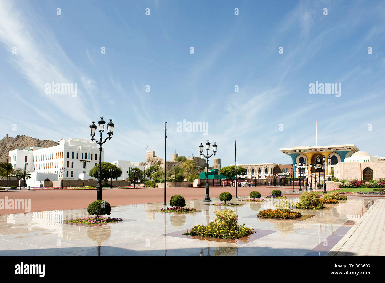 Muscat (Sultanate of Oman) : Sultan's Palace Stock Photo - Alamy