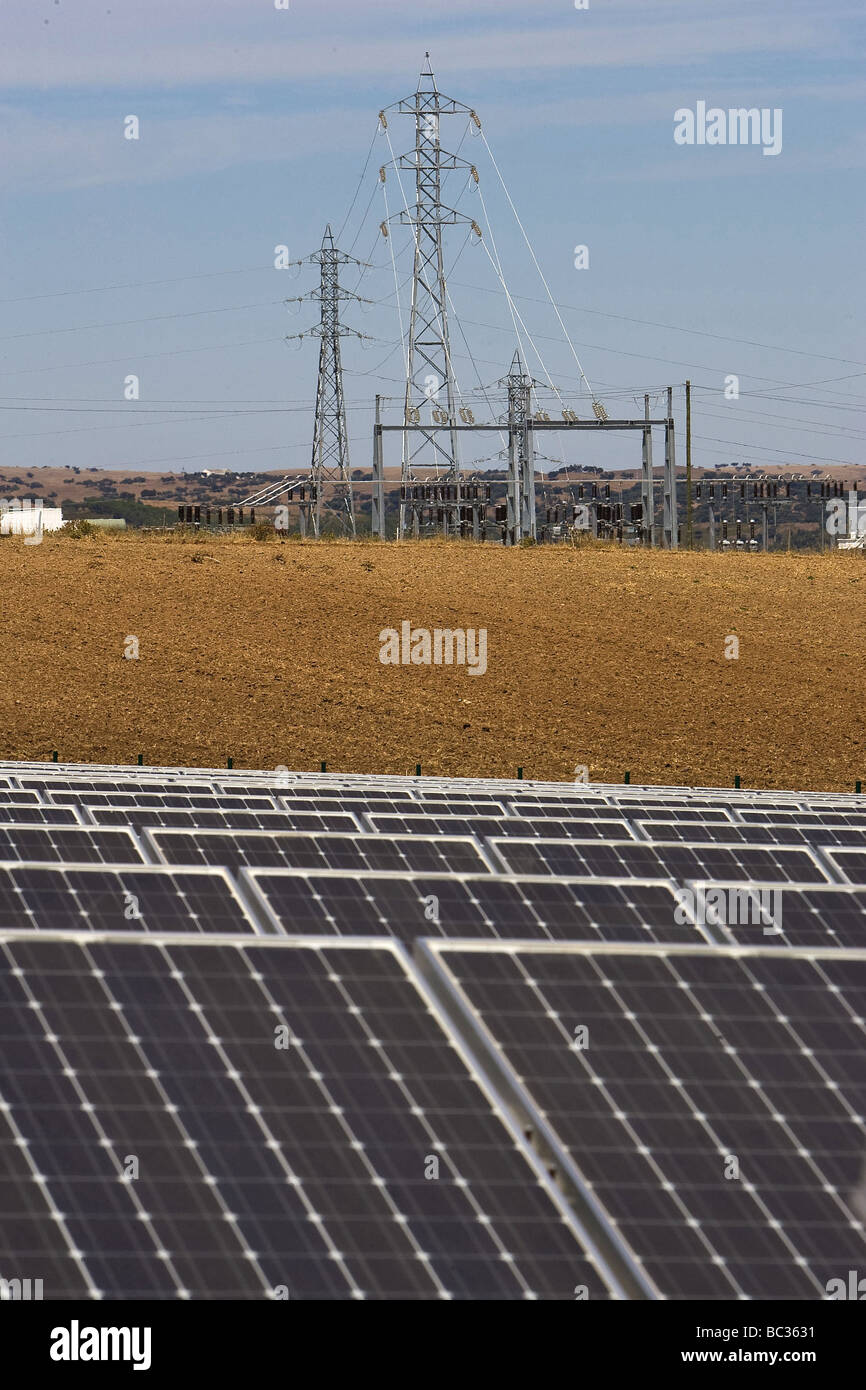 Serpa (Portugal) : Solar photovoltaic power plant Stock Photo - Alamy