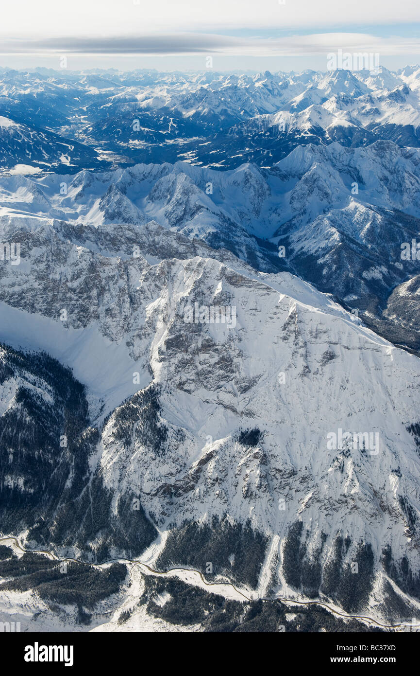 aerial view of the Tyrol mountains near Innsbruck Austria Stock Photo ...