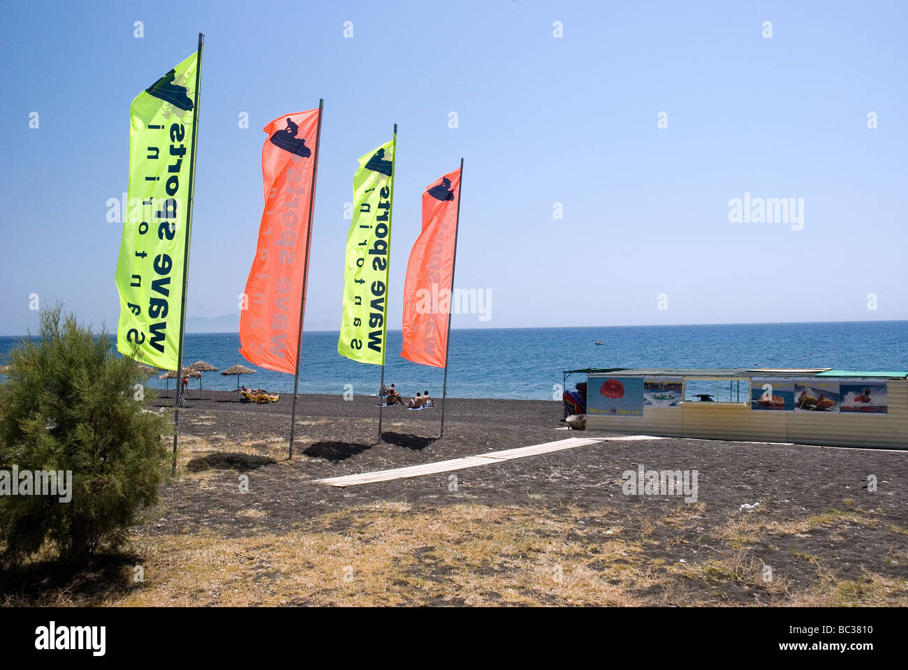 Beach flags hi-res stock photography and images - Alamy
