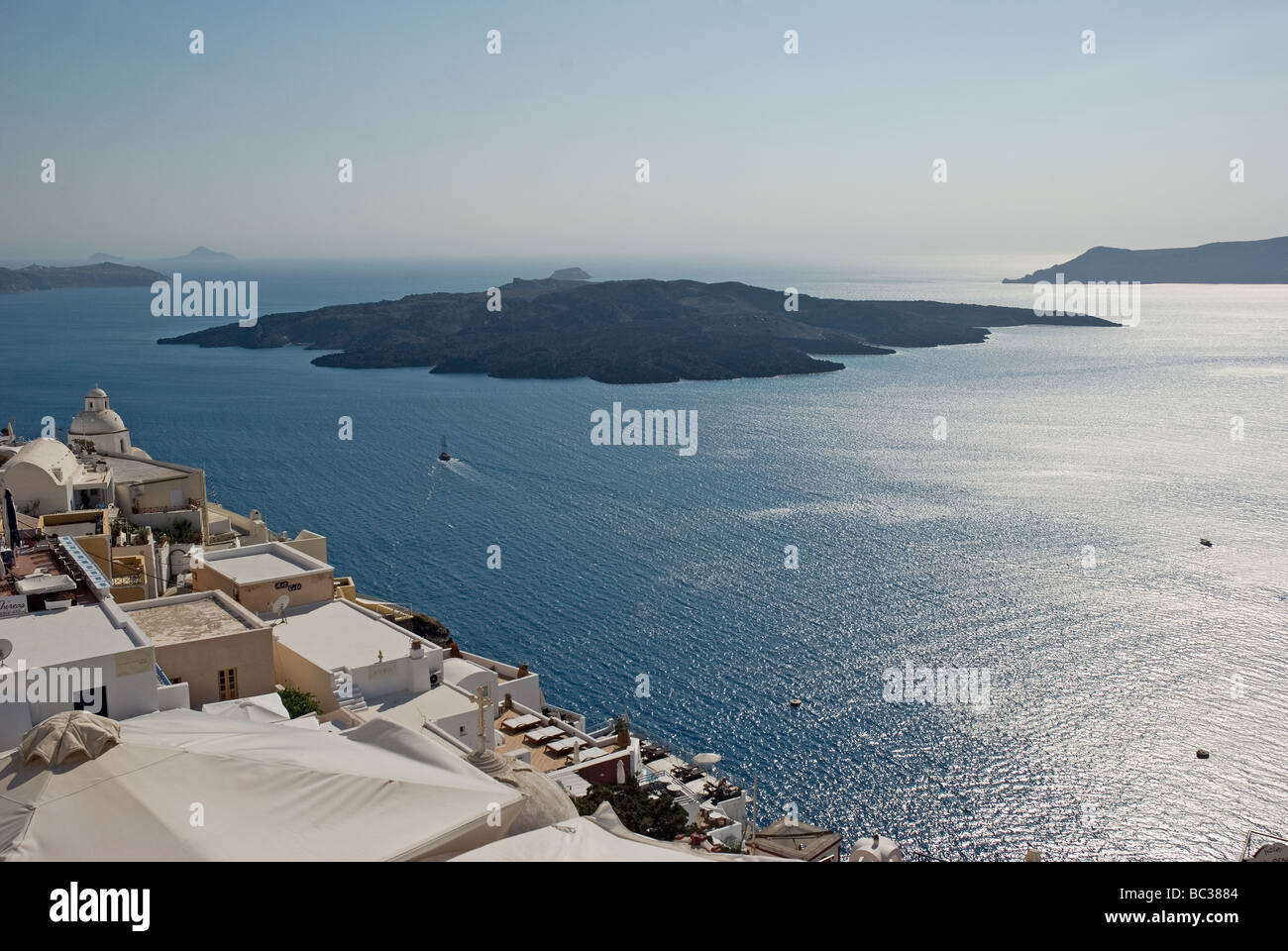 Fira Capital of santorini Greece Stock Photo - Alamy