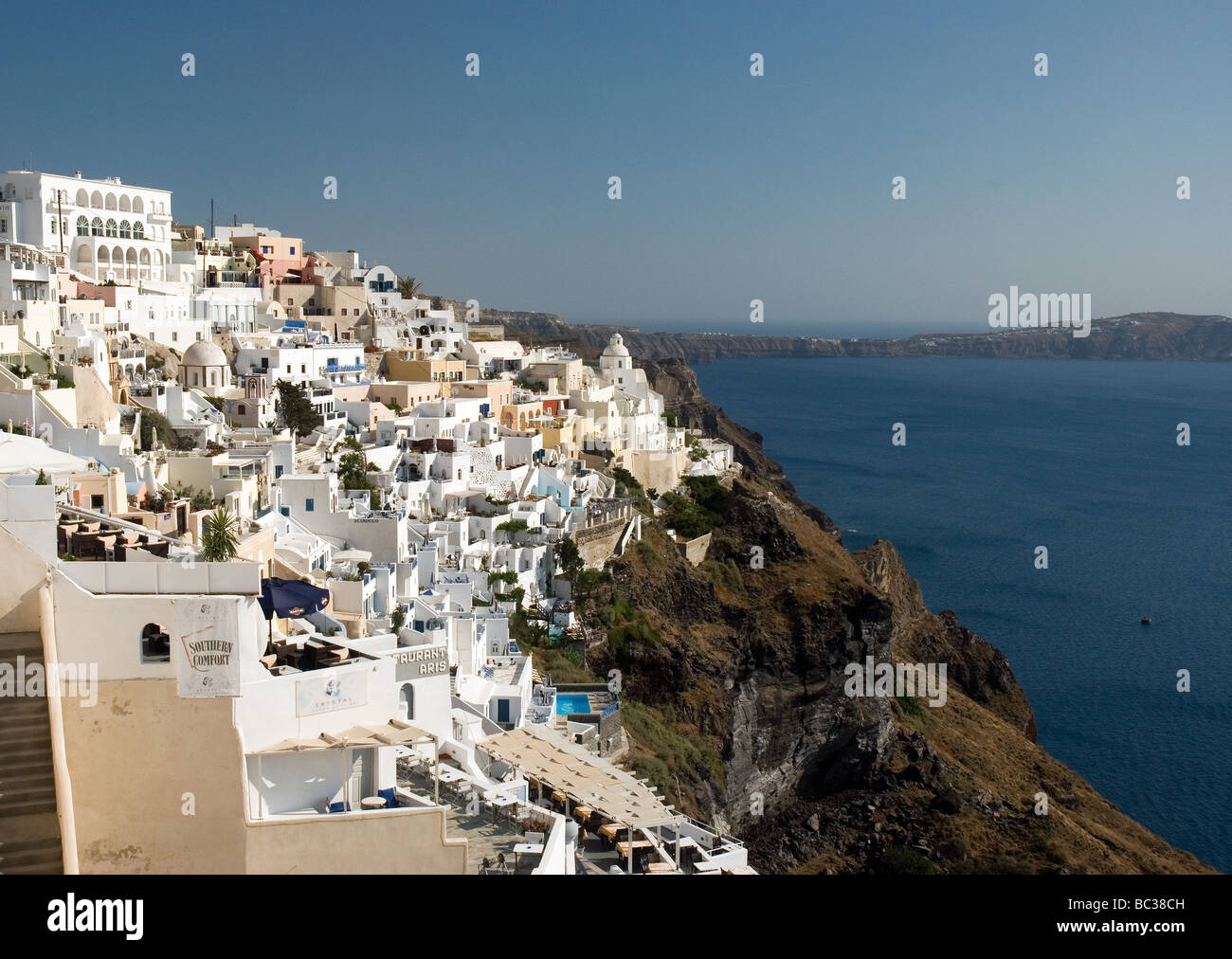 Fira Capital of santorini Greece Stock Photo - Alamy