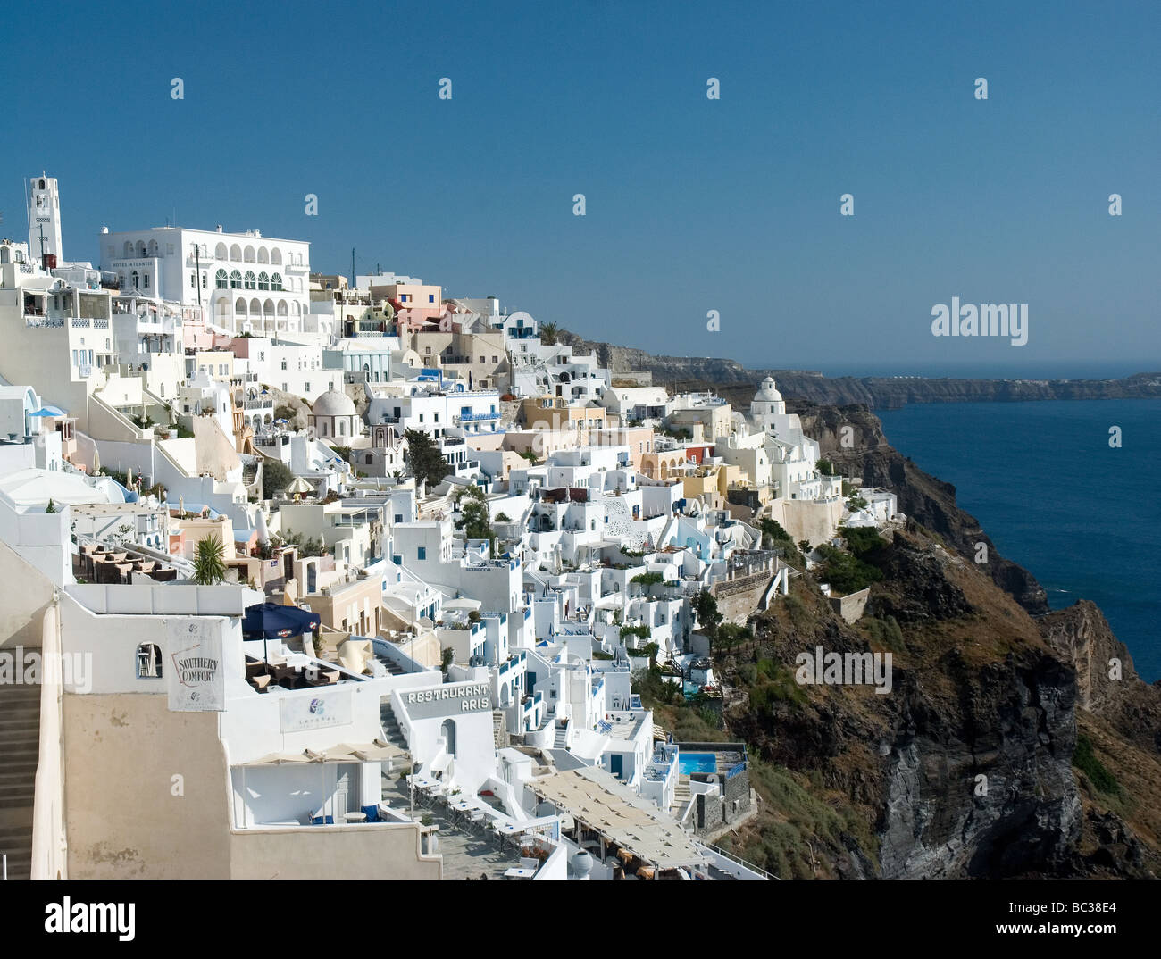 Fira Capital of santorini Greece Stock Photo - Alamy