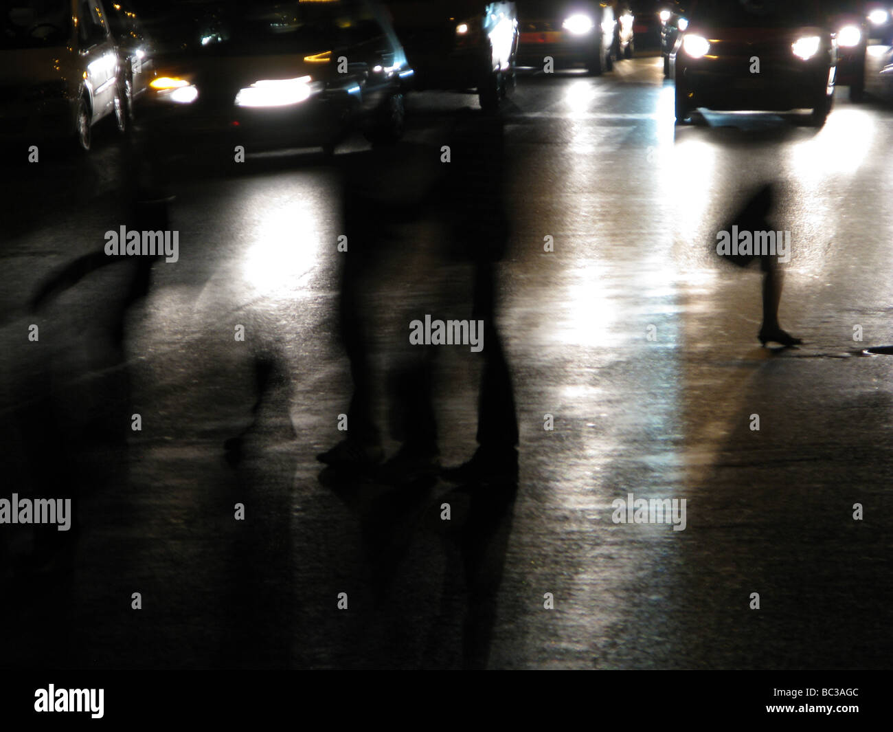 Traffic light for pedestrians in chaos city hi-res stock photography ...