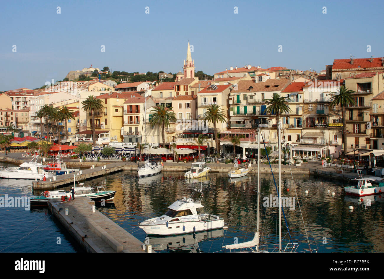 Atmospheric and colorful Calvi is the much visited holiday resort and ...