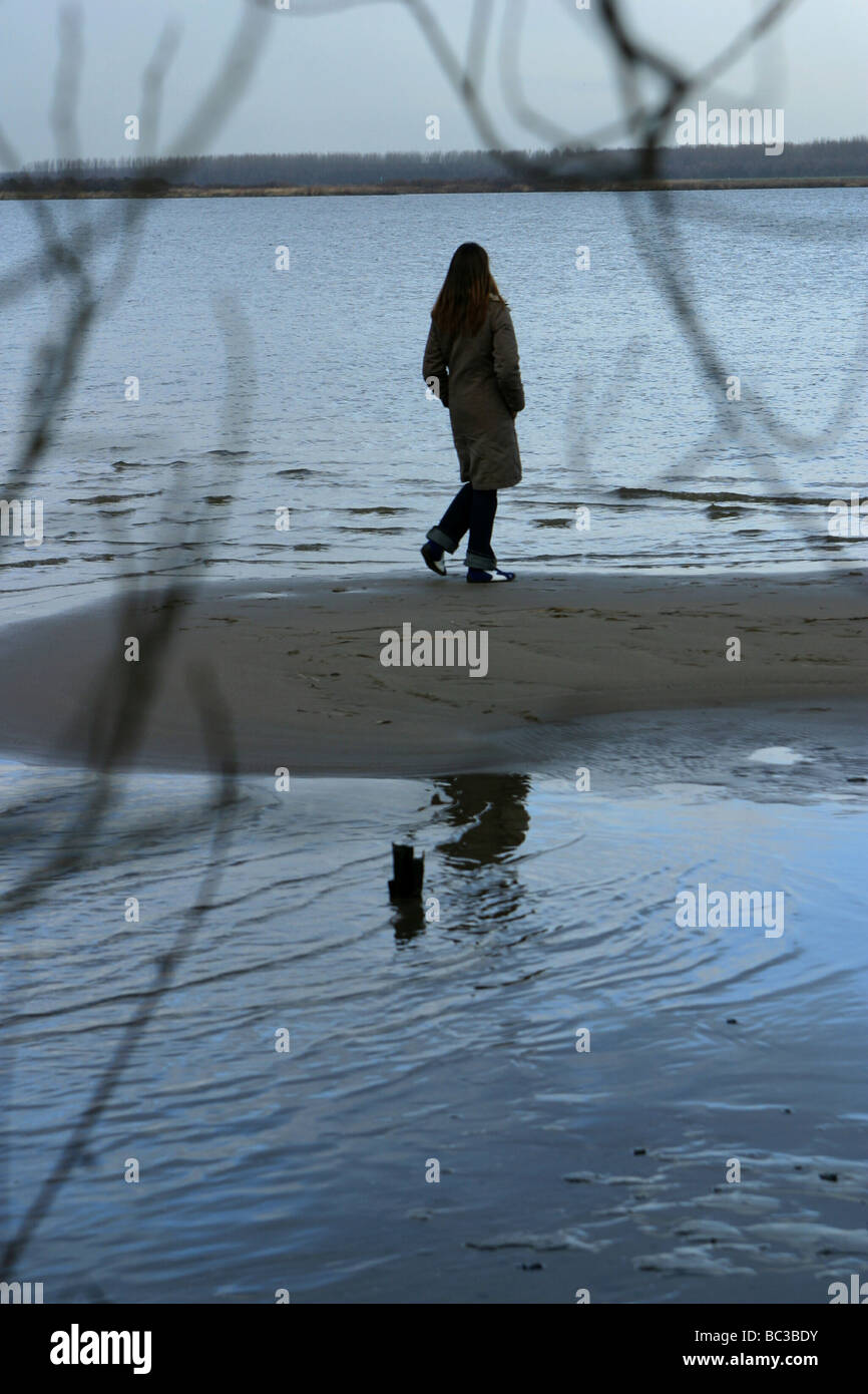 Teen Girl Walking Alone Rear View High Resolution Stock Photography and ...