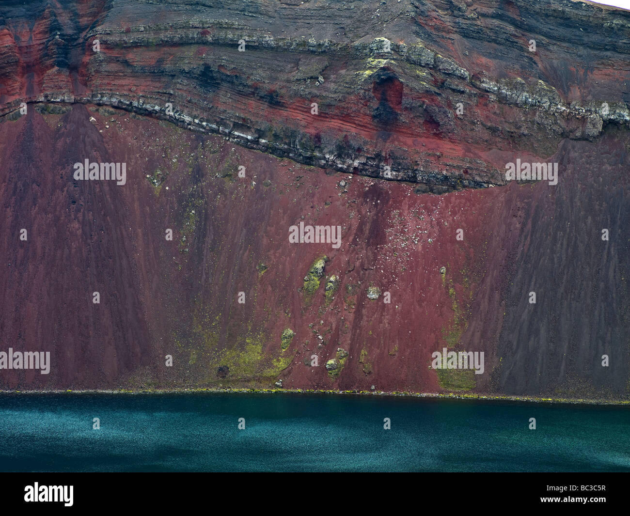 Lava with ash and pumice, Landmannalaugar Central highlands, Iceland ...