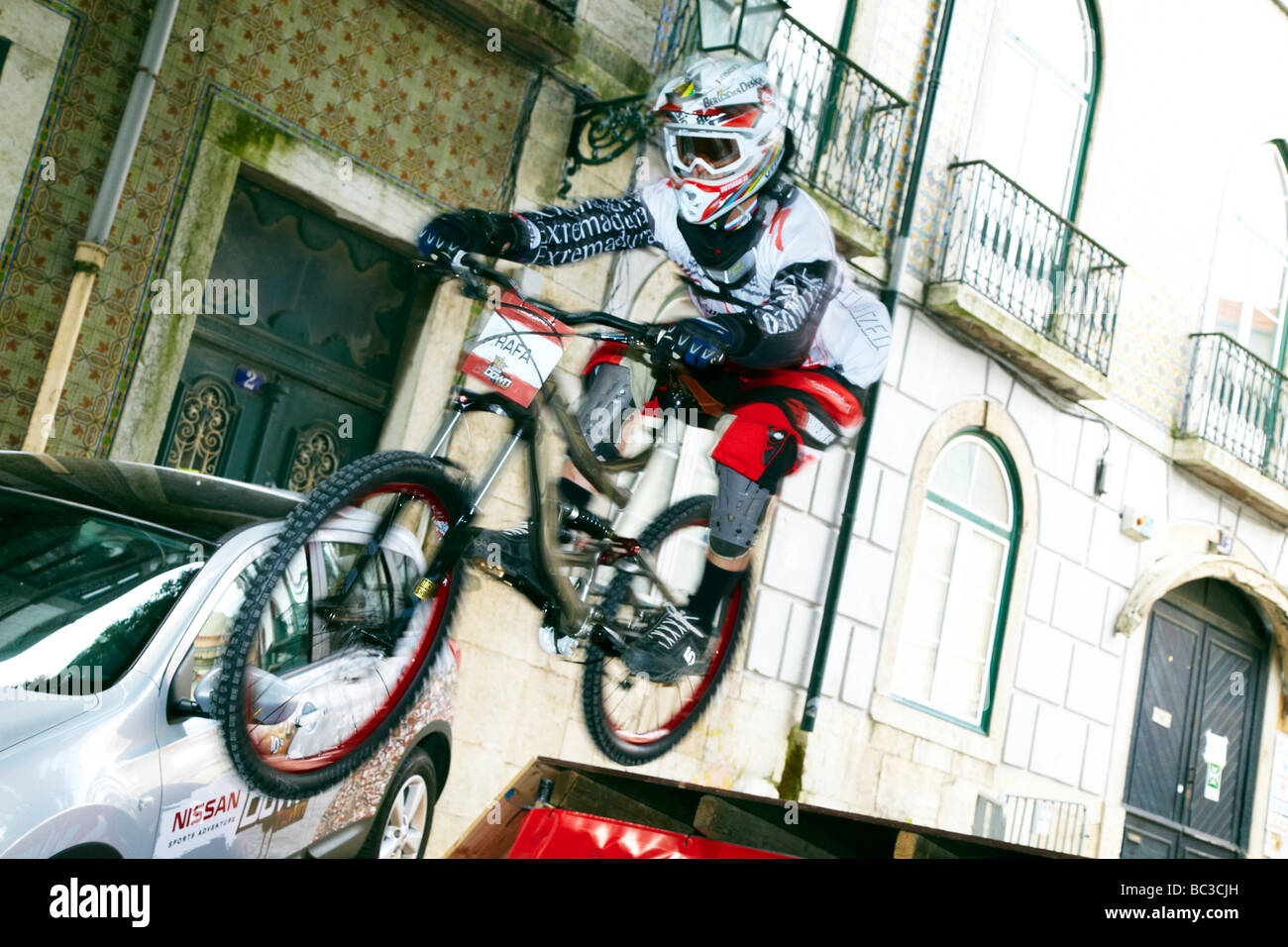 mountain bike street race, bike race Stock Photo - Alamy