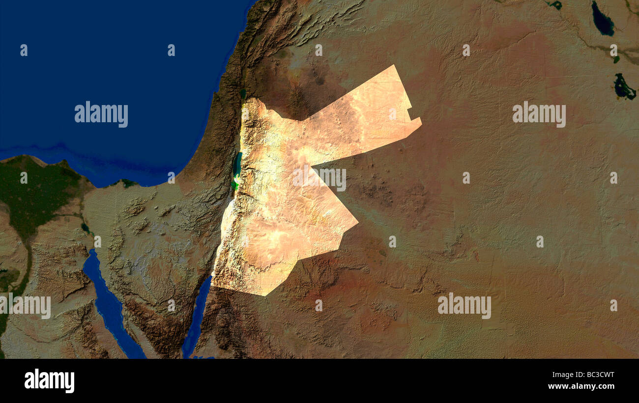 Maps of jordan hi-res stock photography and images - Alamy