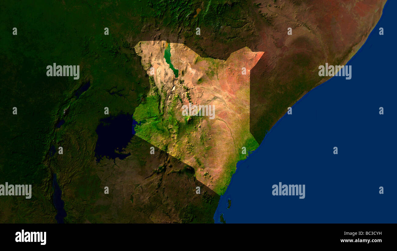 Kenya Map Satellite