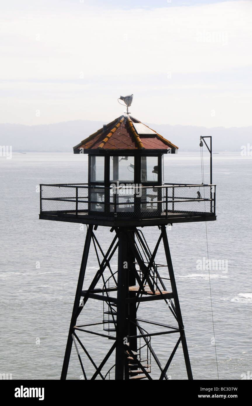 Alcatraz Prison Tourism Guard Tower High Resolution Stock Photography ...