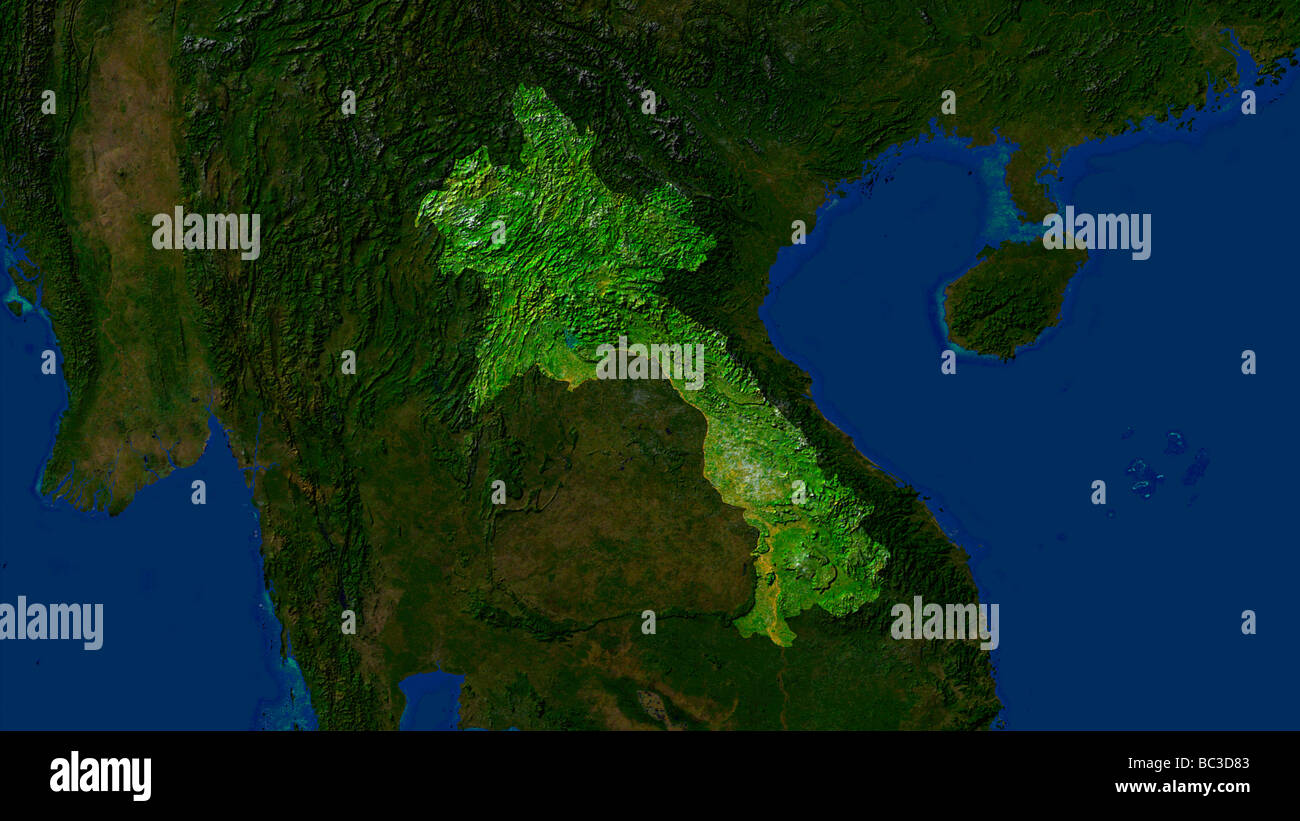 Maps of laos hi-res stock photography and images - Alamy